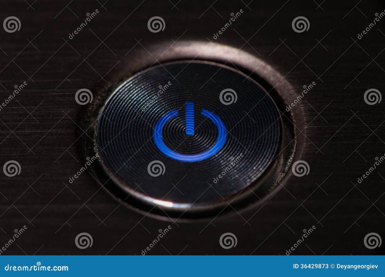 Start button with light stock image. Image of blue, background - 36429873