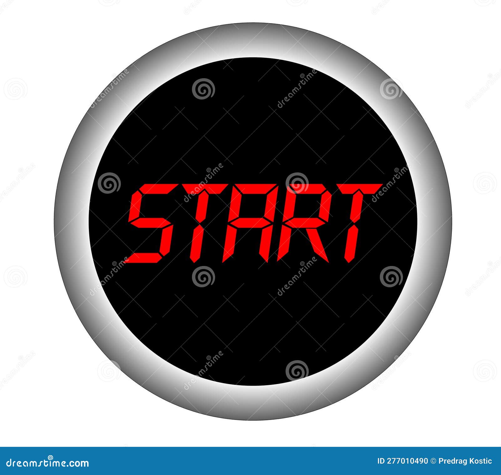 Start button stock illustration. Illustration of http - 277010490