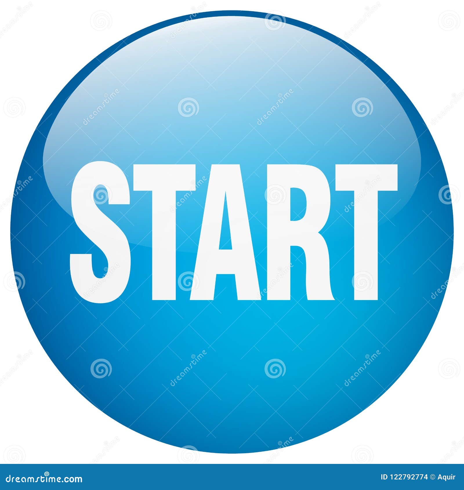 Start button stock vector. Illustration of label, glossy - 122792774