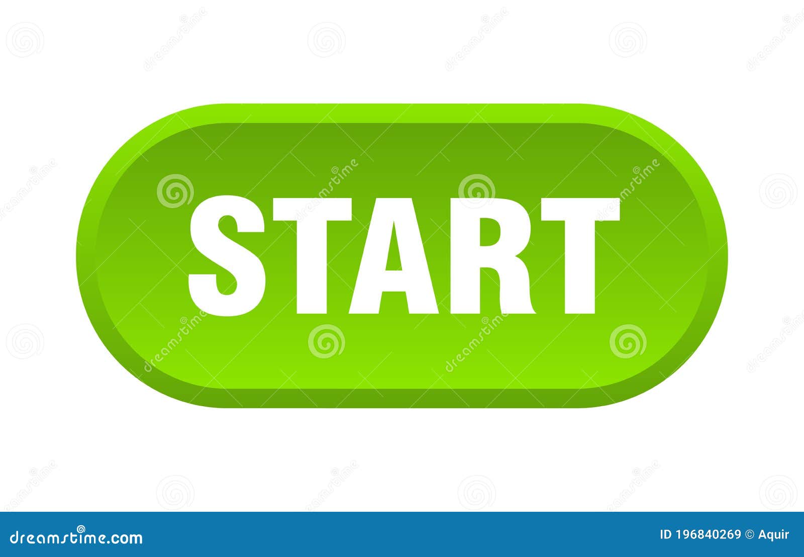 Start button stock vector. Illustration of notice, isolated - 196840269