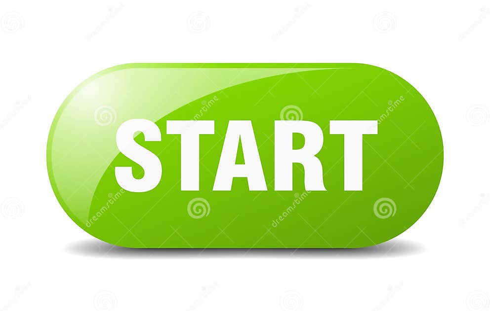 Start Button. Start Sign. Key. Push Button Stock Vector - Illustration ...