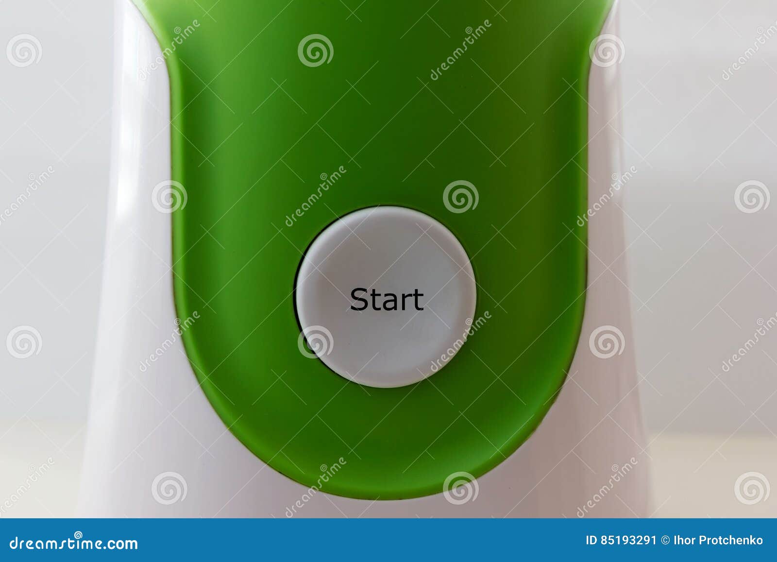 Start Button on the White-green Background Stock Image - Image of ...