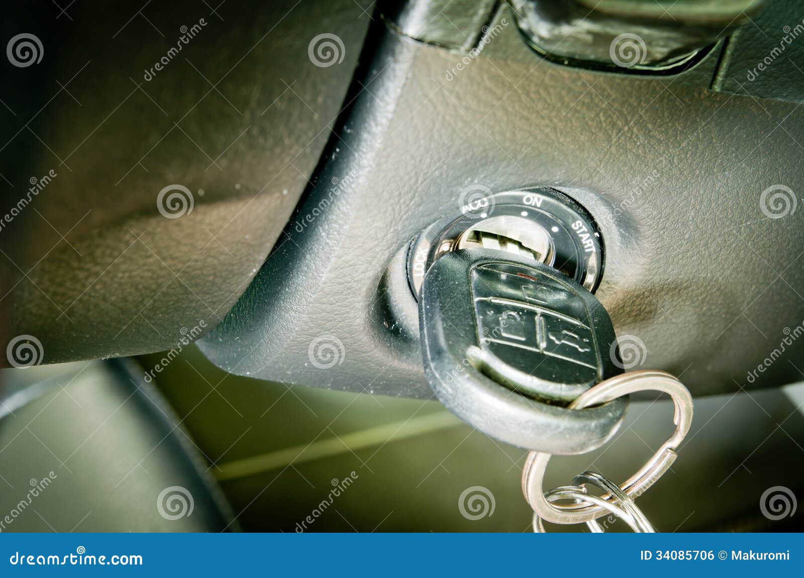 Start the car stock photo. Image of motor, interior, start - 34085706