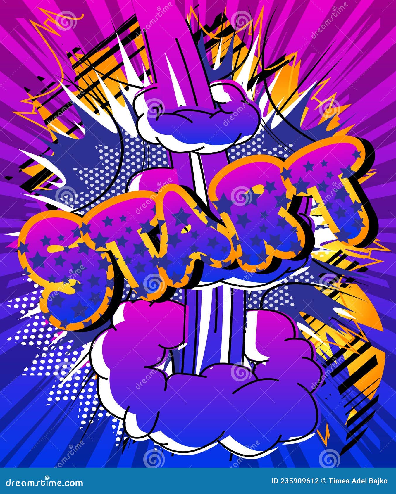 Start. Comic Book Word Text. Stock Vector - Illustration of goals ...