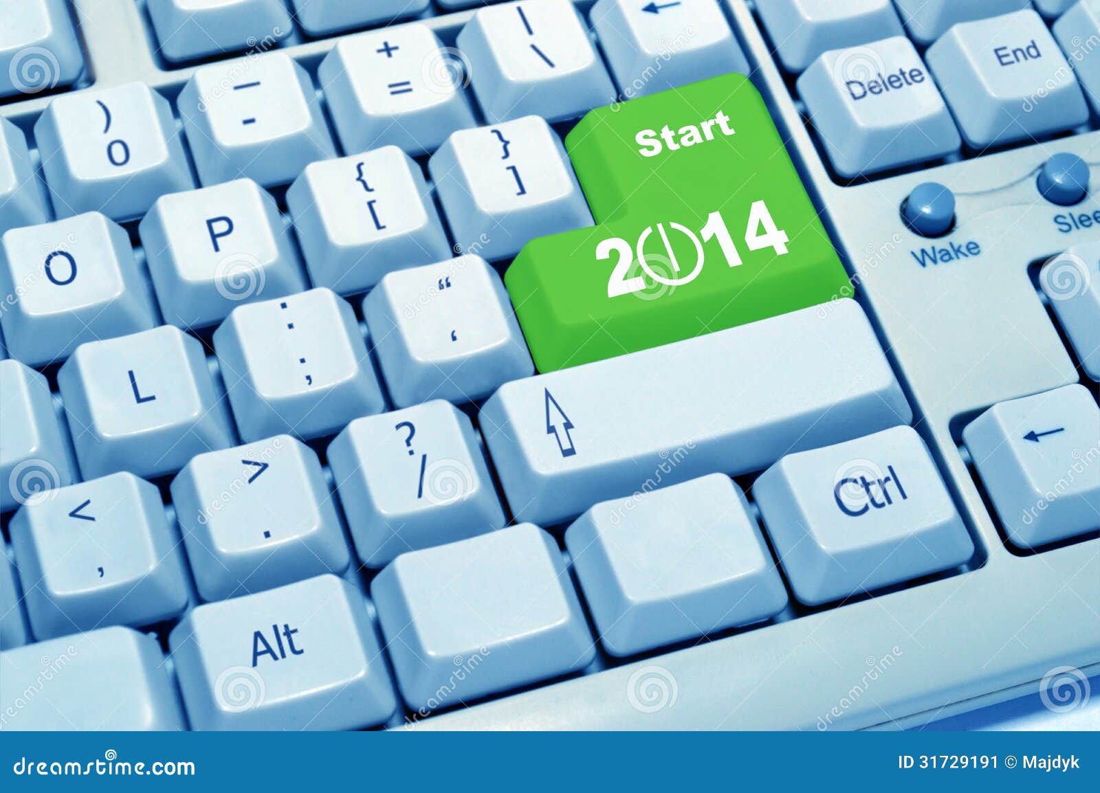 Start 2014 of Computer Keyboard Stock Image - Image of school, button ...