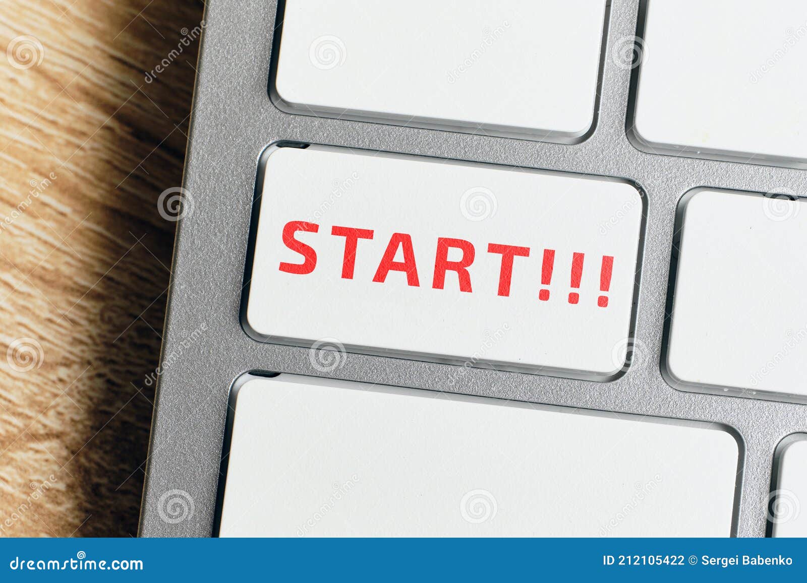Start Concept on Keyboard Button. Close Up Stock Photo - Image of ...