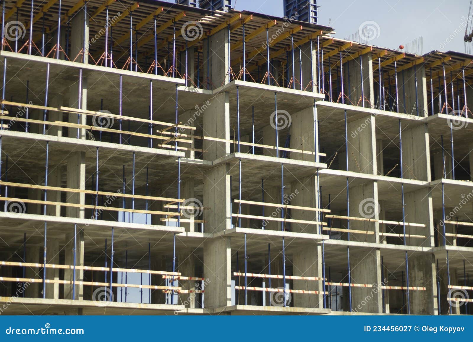 Start of Construction of the Building. Concrete Construction Stock ...