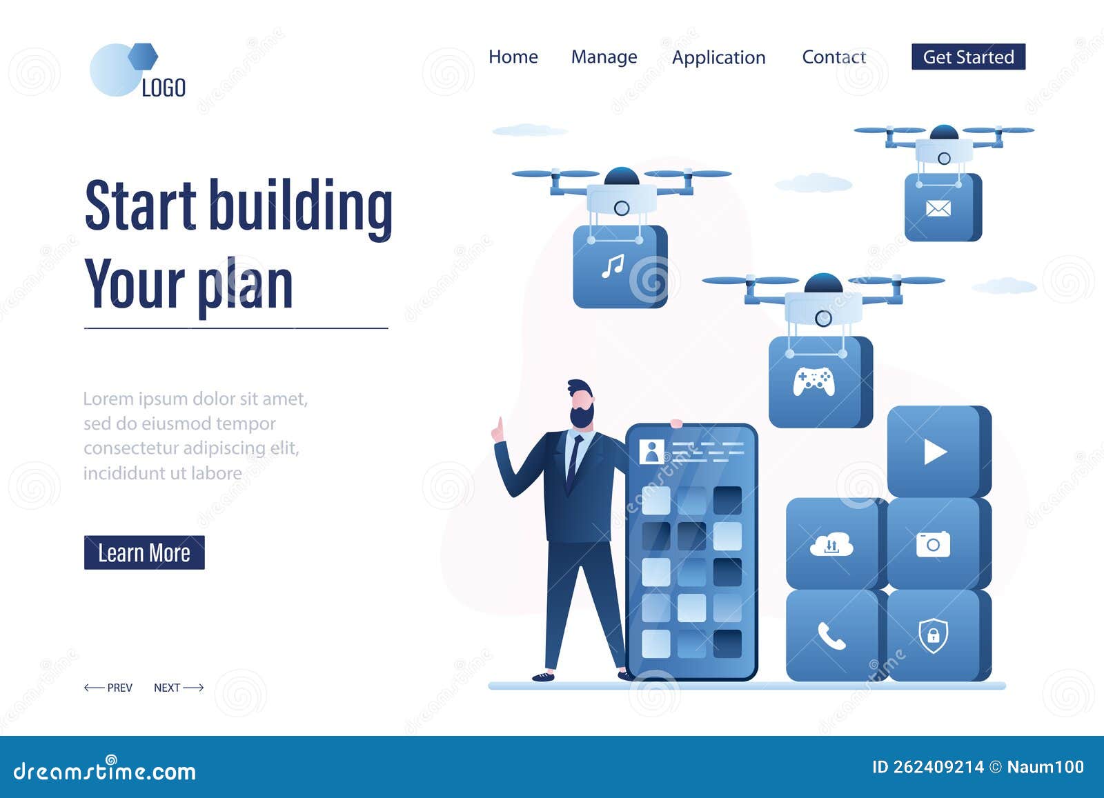 Start Creation of Individual Tariff Plan for Smartphone, Landing Page ...