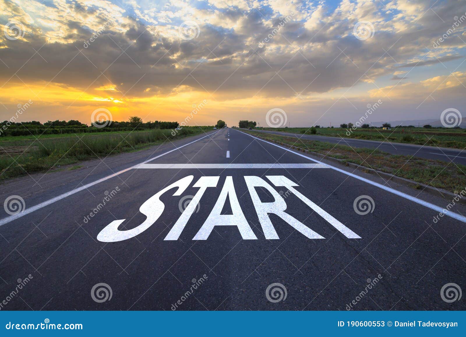 Start stock image. Image of freedom, green, route, direction - 190600553