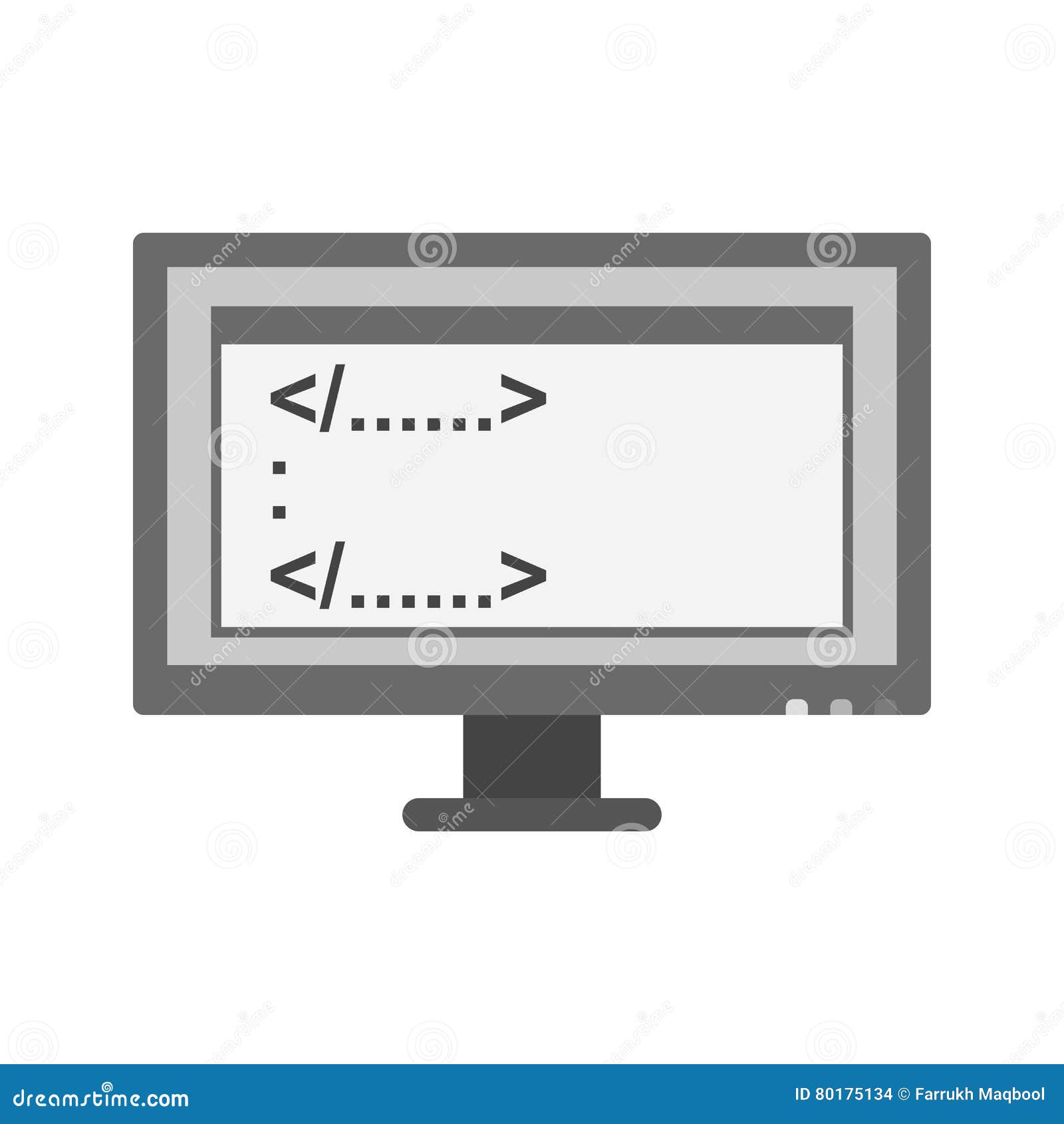 Start and End Code stock vector. Illustration of startup - 80175134