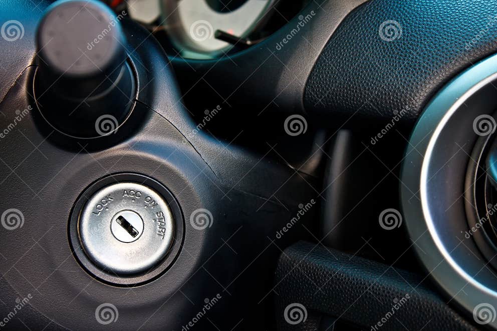 Start engine key hole stock photo. Image of black, engine - 22812596