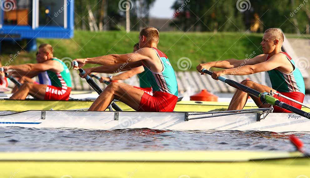 At the Start of Finals in Rowing Editorial Image - Image of action ...