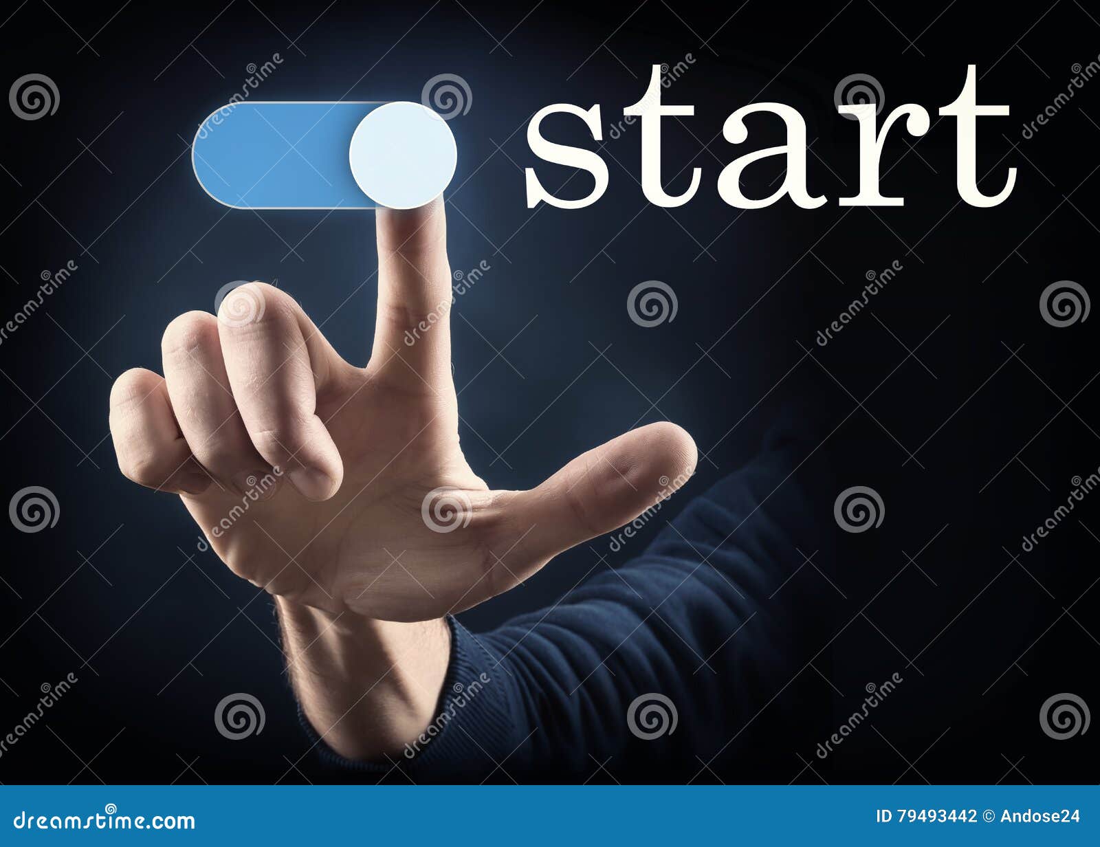 Start stock photo. Image of sylvester, button, business - 79493442
