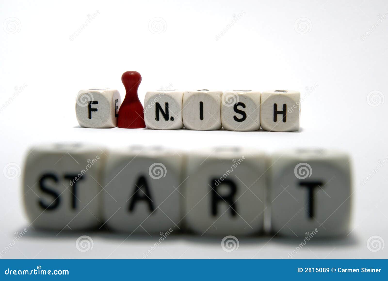 Start - Finish stock image. Image of cube, start, symbolically - 2815089