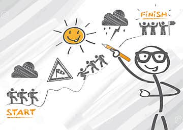 Start and finish stock illustration. Illustration of backgrounds - 71003668