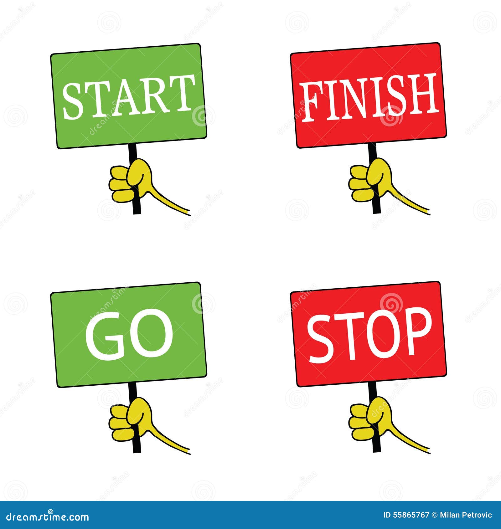 Start And Finish Sign