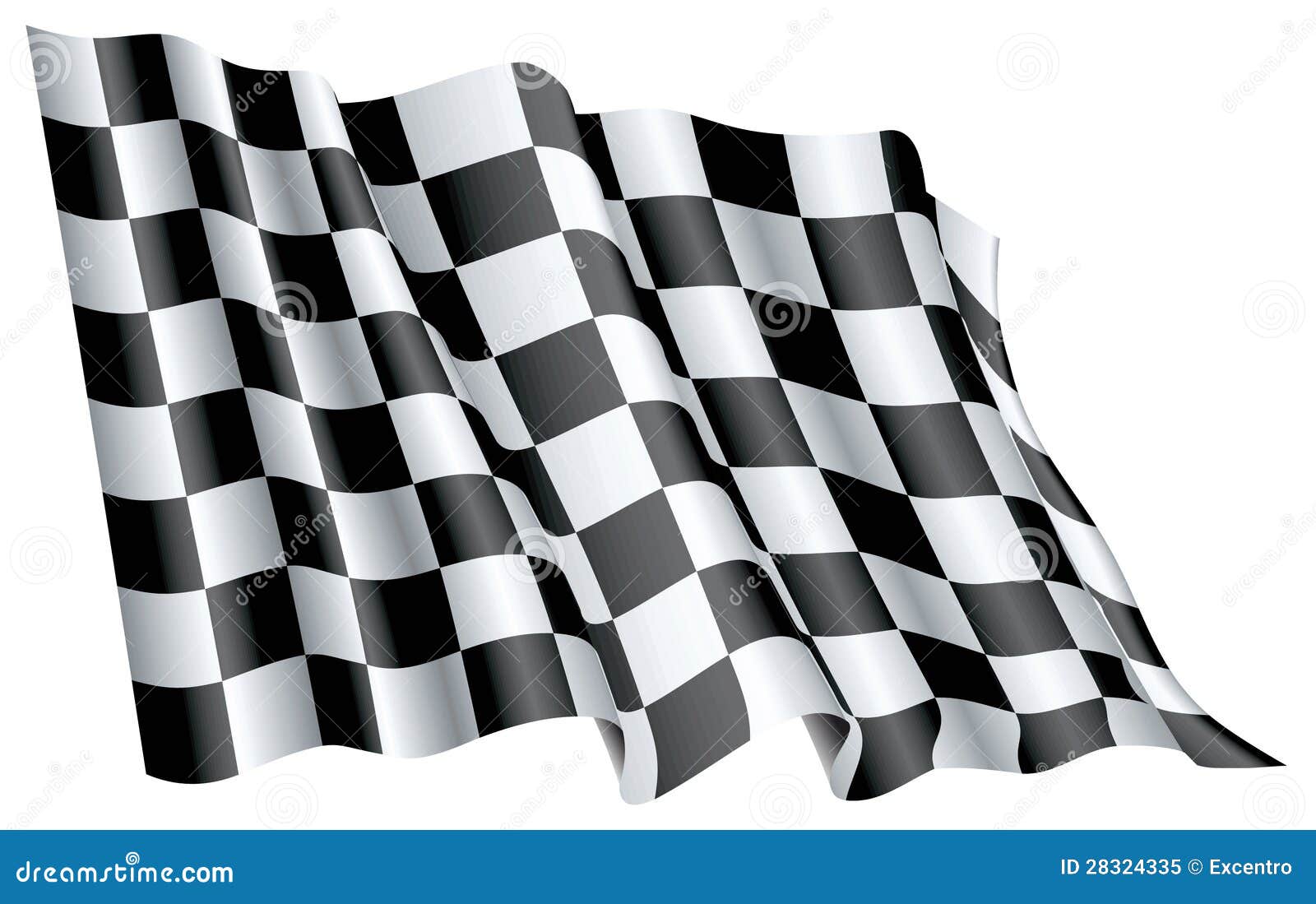 Start Flag stock vector. Illustration of race, checker - 28324335