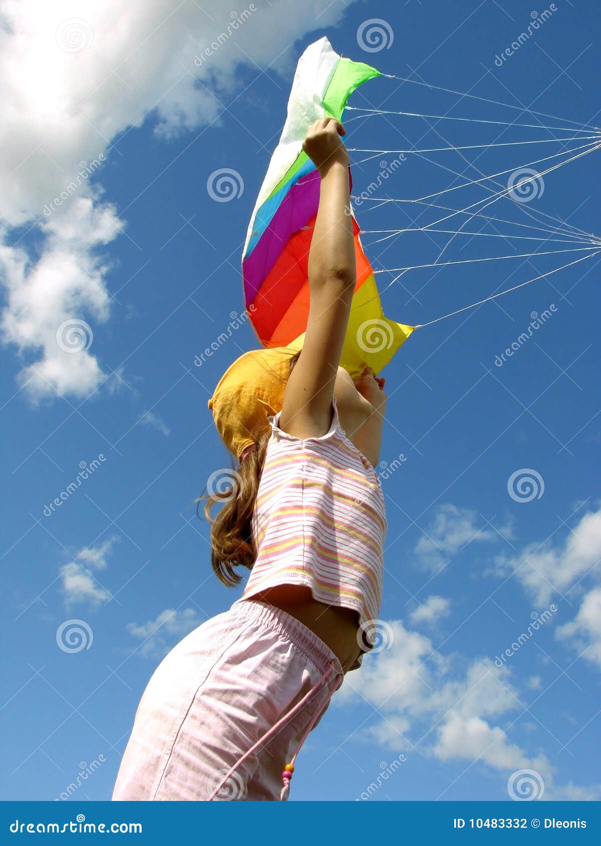Start flying kite stock photo. Image of hands, game, summertime - 10483332