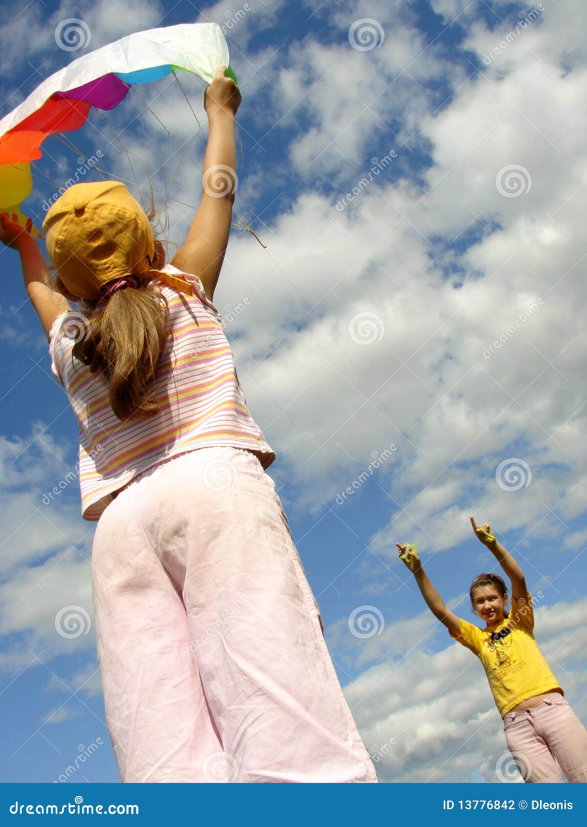 Start flying kite stock photo. Image of blue, outside - 13776842