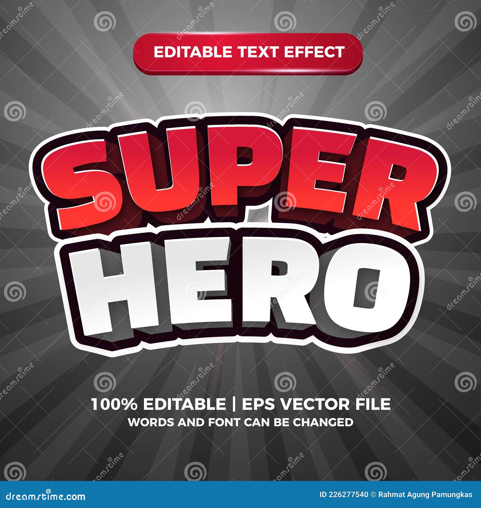 Start Game Editable Text Effect 3d Comic Cartoon Style Stock Vector ...