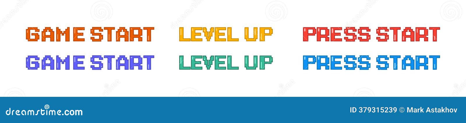 Start Game Menu. Pixel Art Console. Dashboard Display. 8 Bit Arcade ...