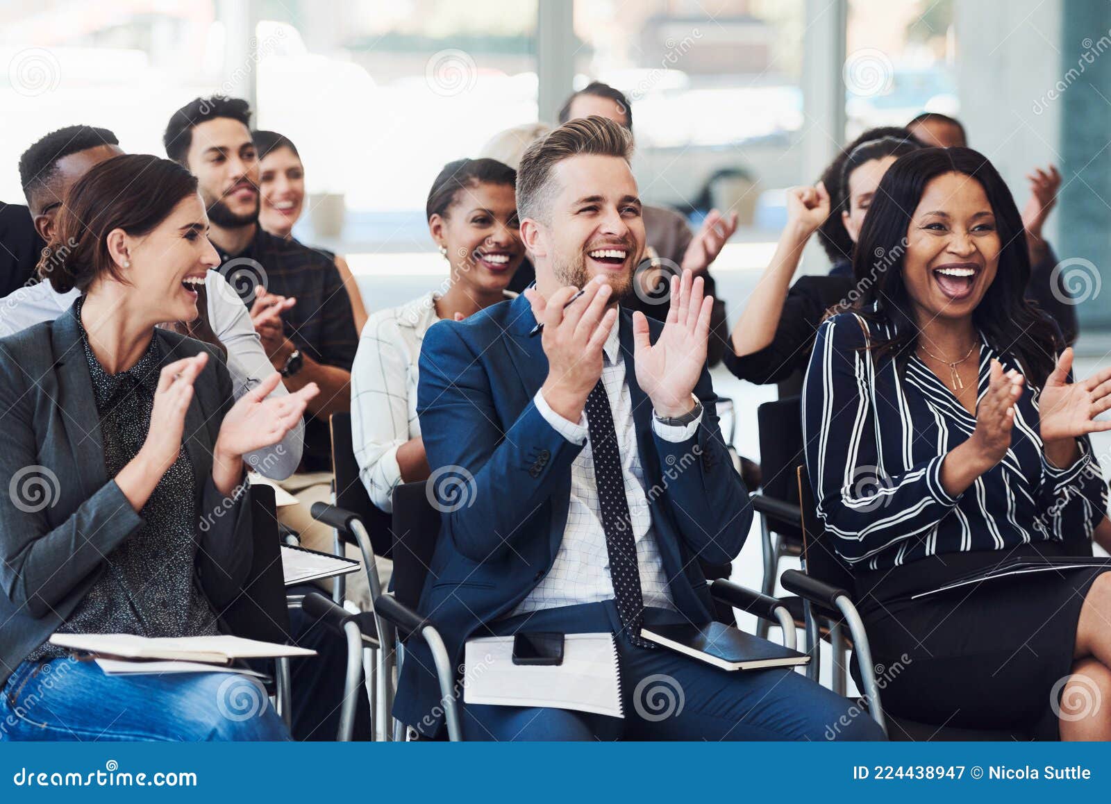 Start with Getting the Audience Motivated Stock Image - Image of ...