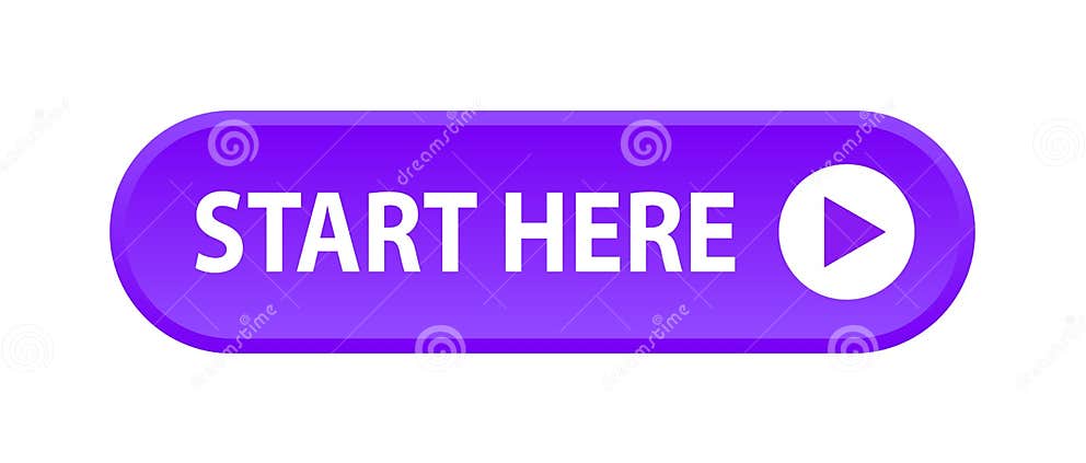 Start here button stock vector. Illustration of computer - 217919295