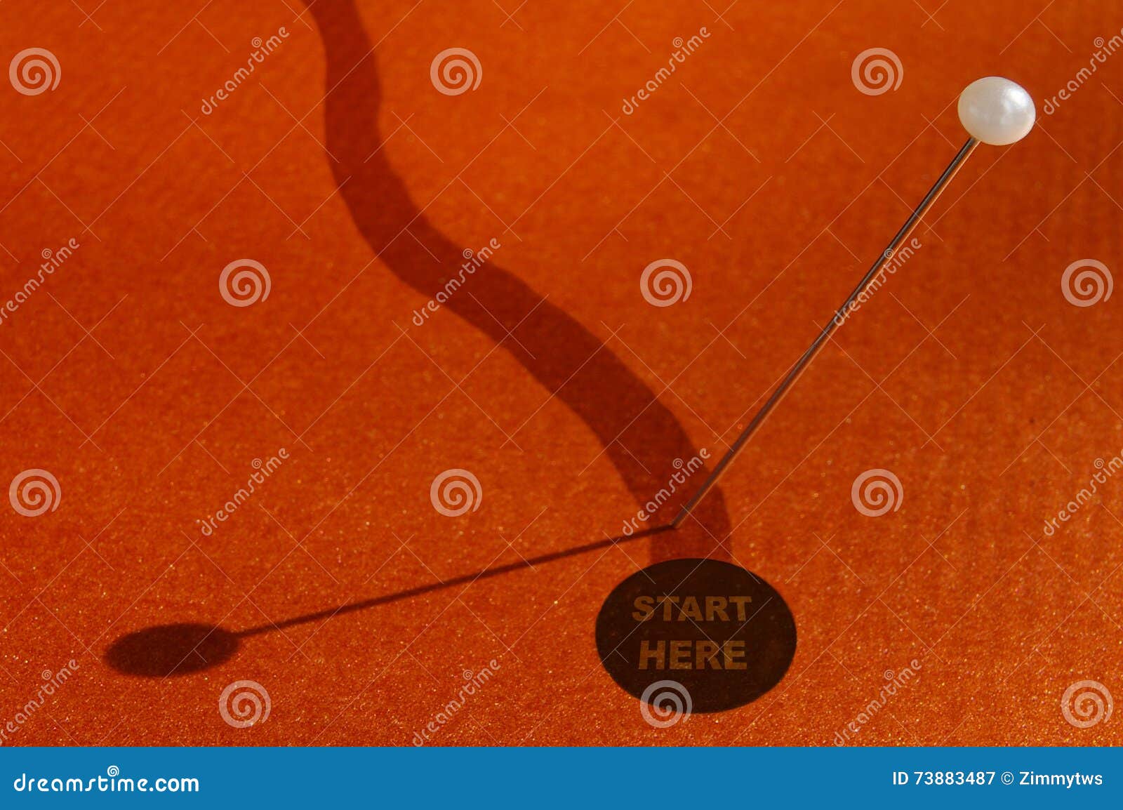 Start Here pin stock image. Image of locate, direction - 73883487