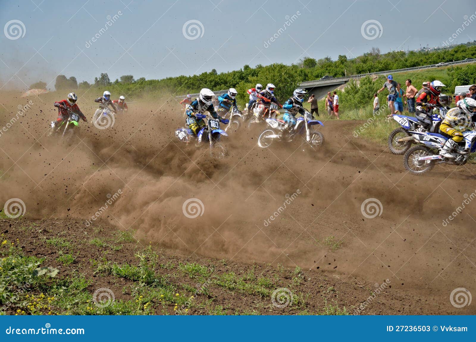 Start Holeshot Parts Motocross Group of Riders Editorial Stock Photo ...