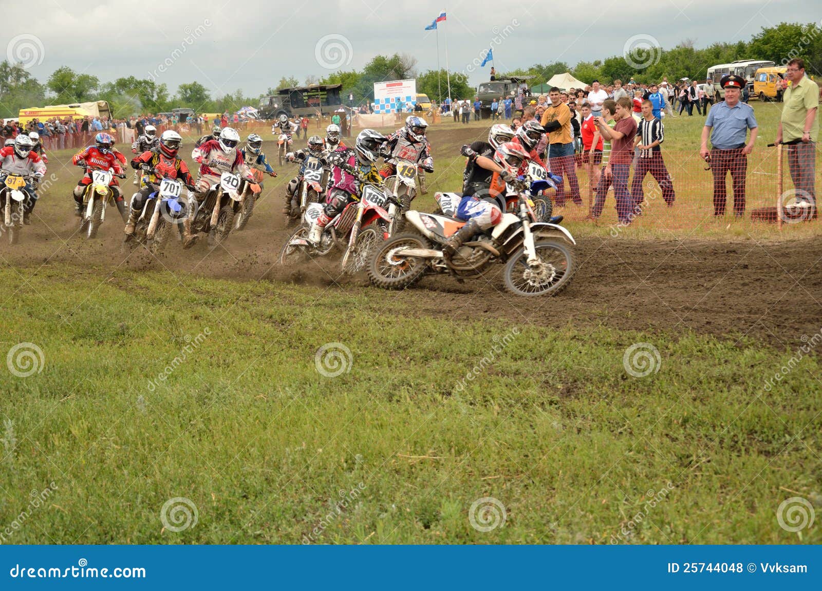 Start Holeshot Parts Motocross MX2 Editorial Stock Photo - Image of ...