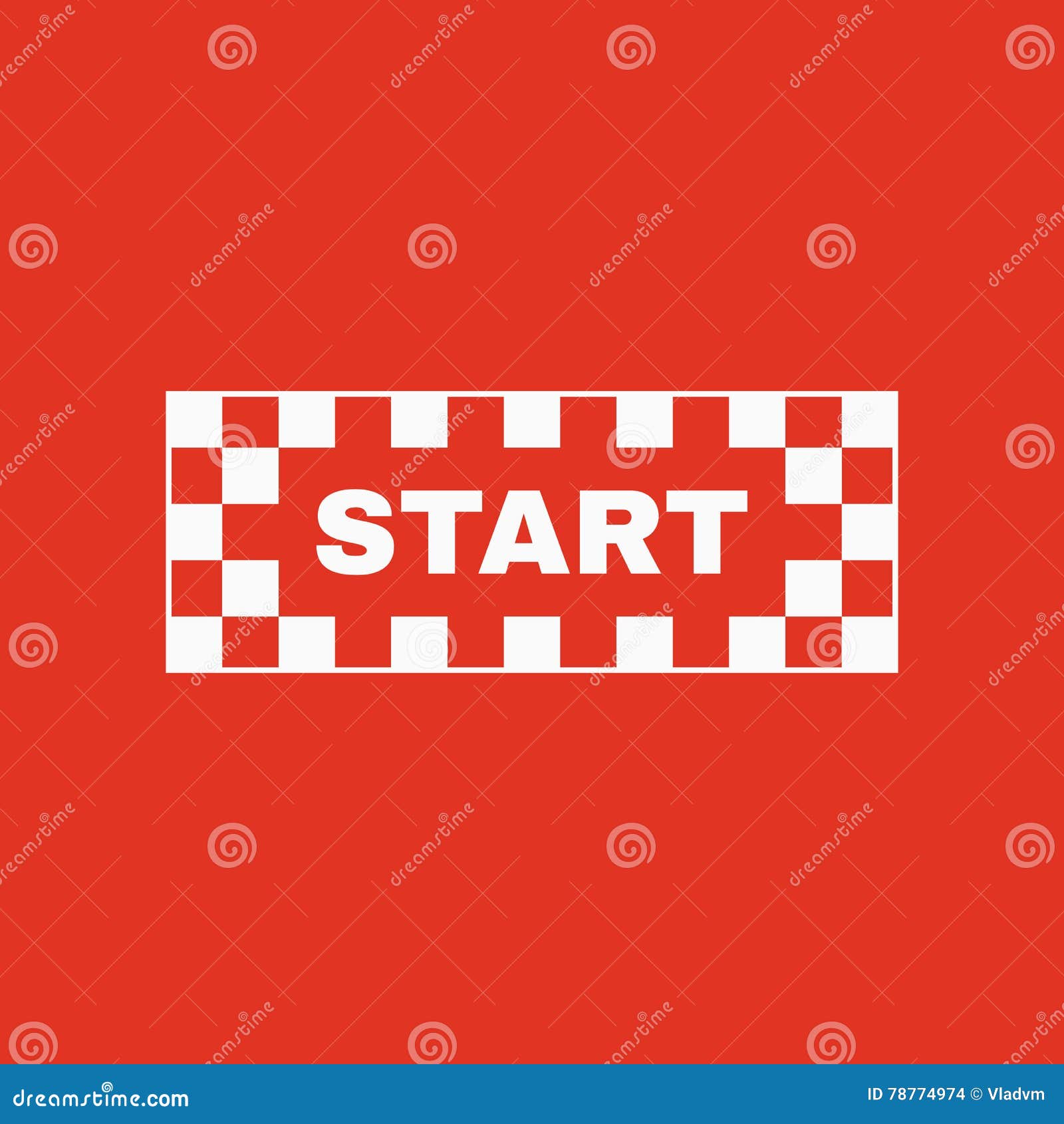 The Start Icon. Start Symbol Stock Vector - Illustration of line ...
