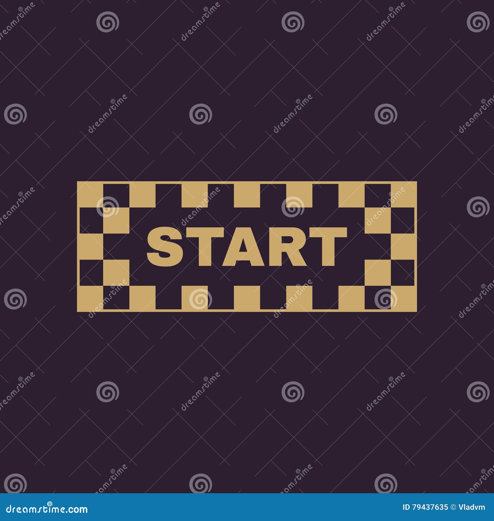 The Start Icon. Start Symbol Stock Vector - Illustration of graphic ...