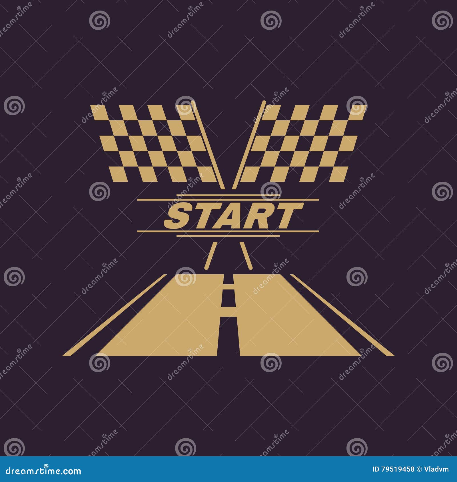 The Start Icon. Start Symbol Stock Vector - Illustration of icon ...
