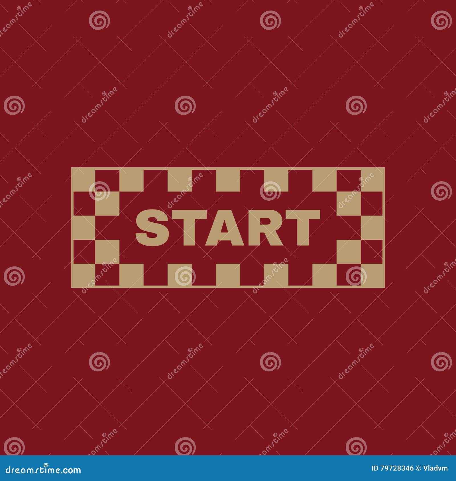 The Start Icon. Start Symbol Stock Vector - Illustration of color, lane ...