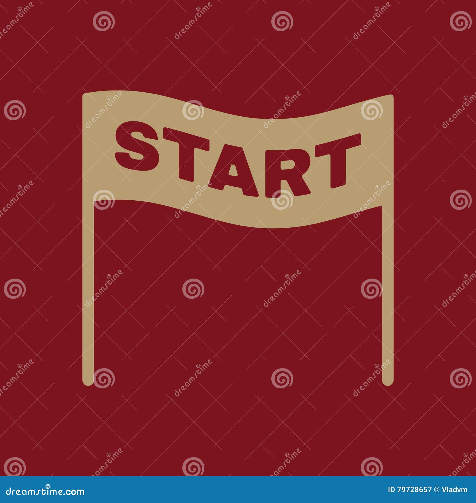 The Start Icon. Start Symbol Stock Vector - Illustration of race ...