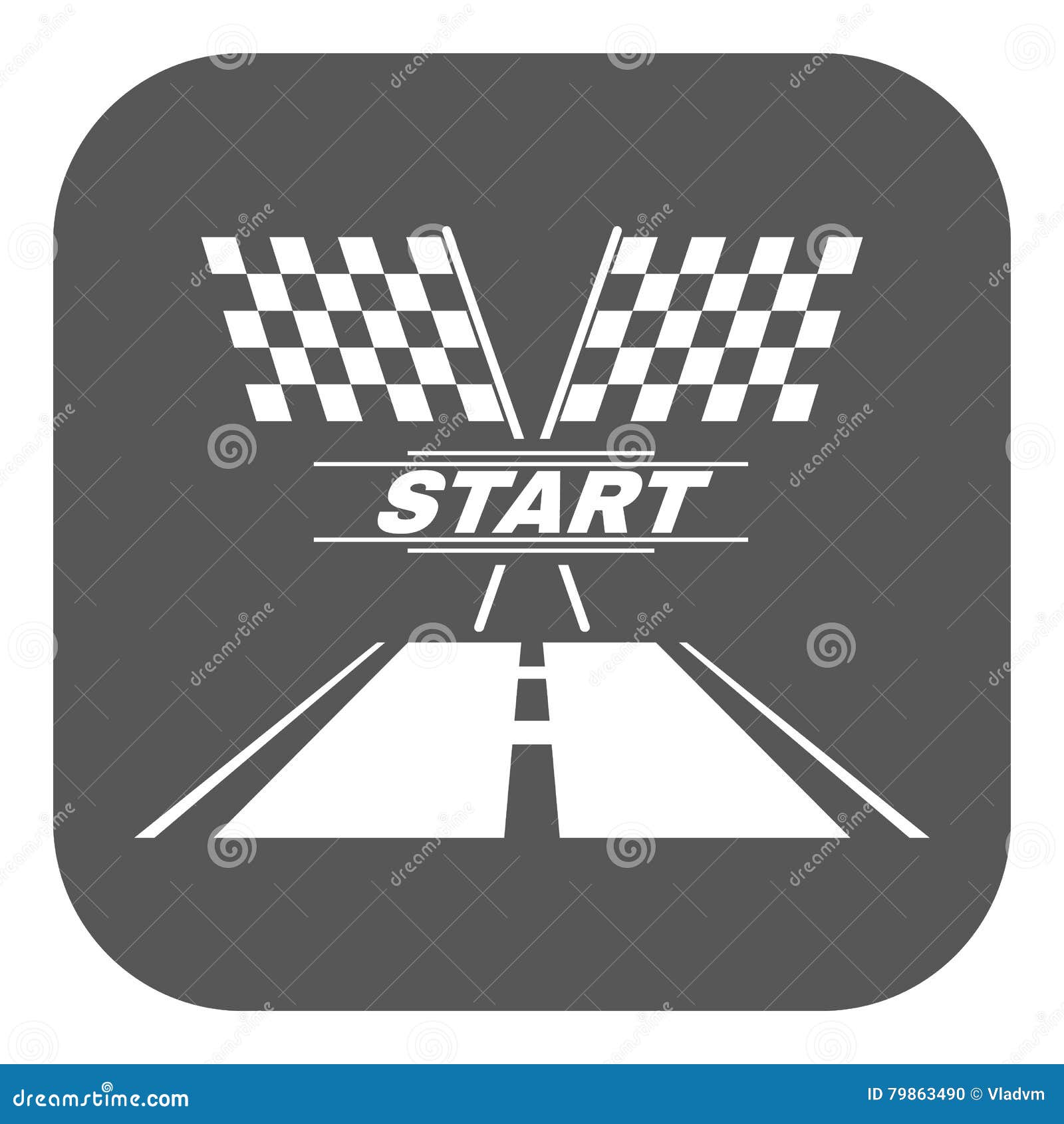 The Start Icon. Start Symbol Stock Vector - Illustration of background ...