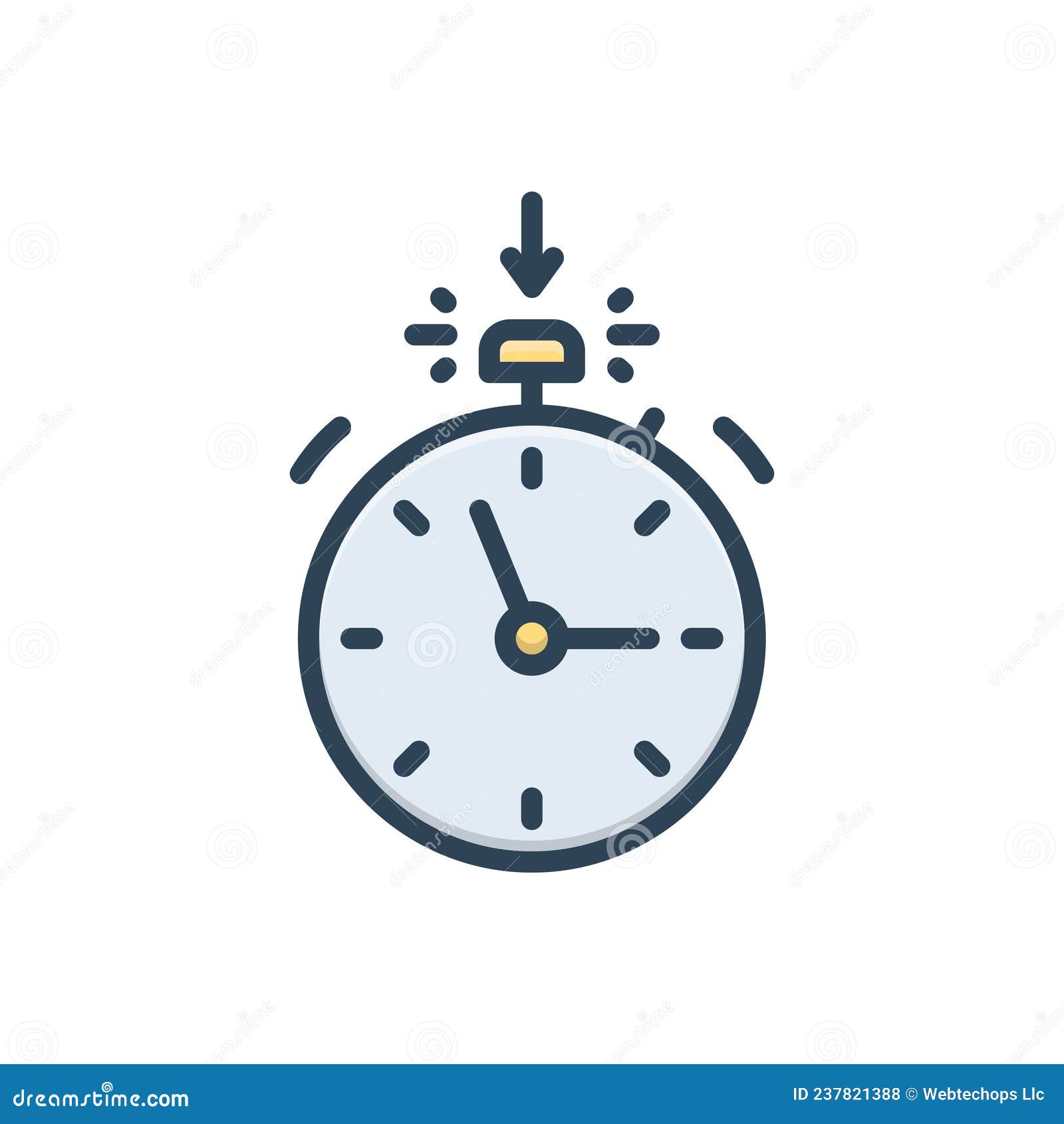 Color Illustration Icon for Start, Watch and Countdown Stock ...