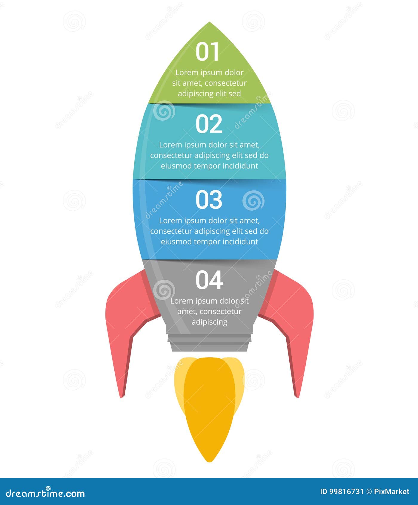 Start-Infographics vektor abbildung. Illustration von erhöhung - 99816731