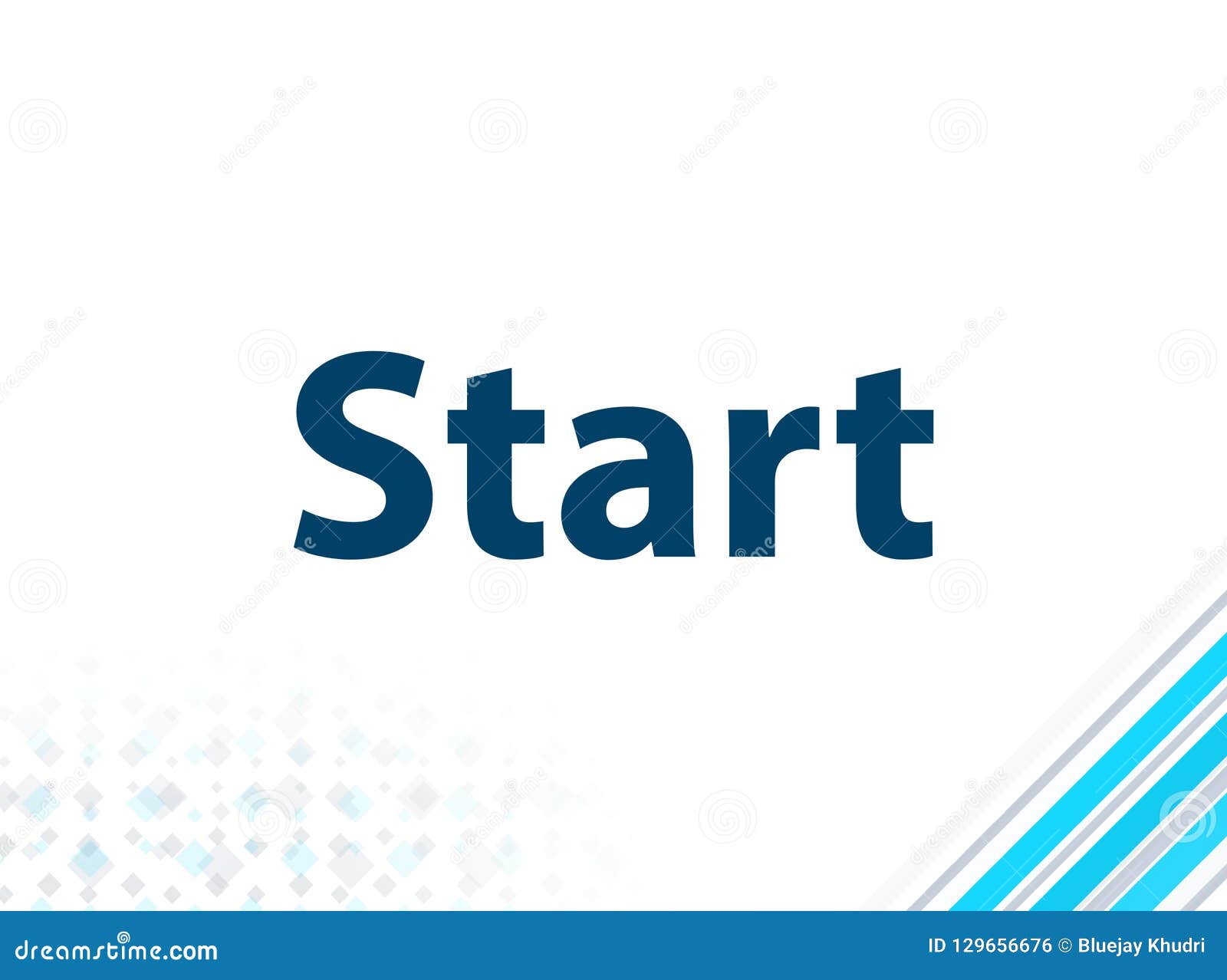 Start Modern Flat Design Blue Abstract Background Stock Illustration ...