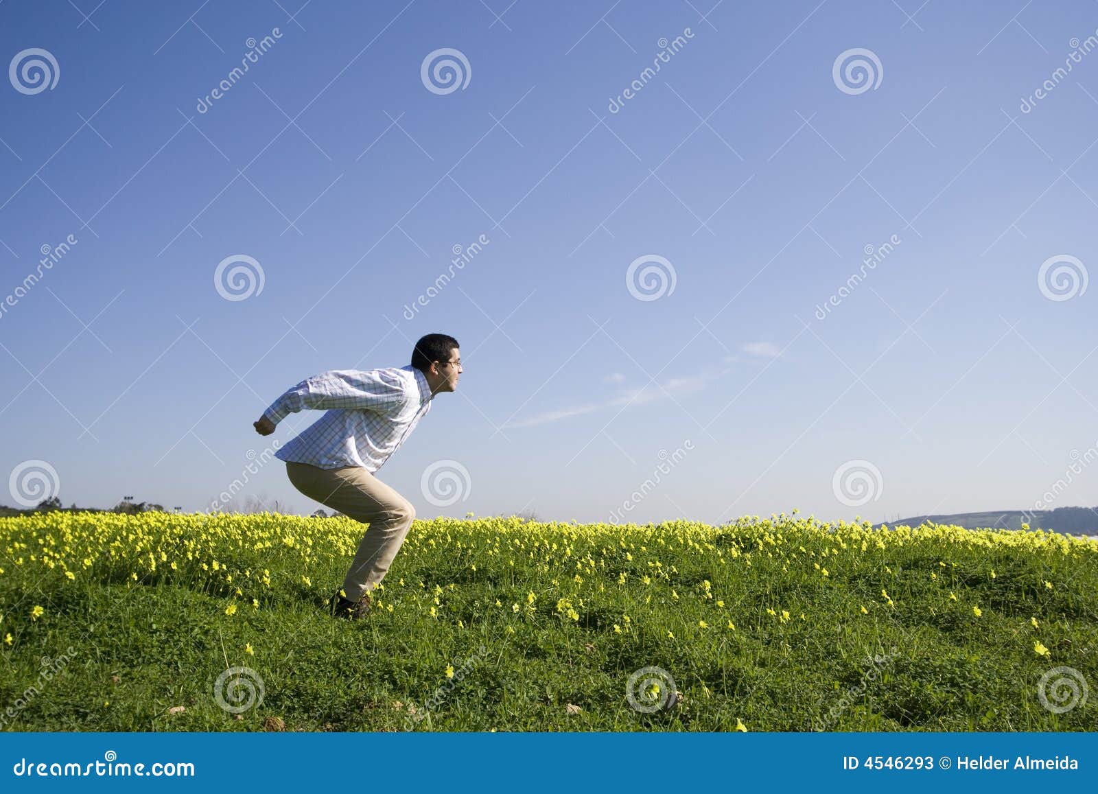 Start the jump stock image. Image of male, action, carefree - 4546293