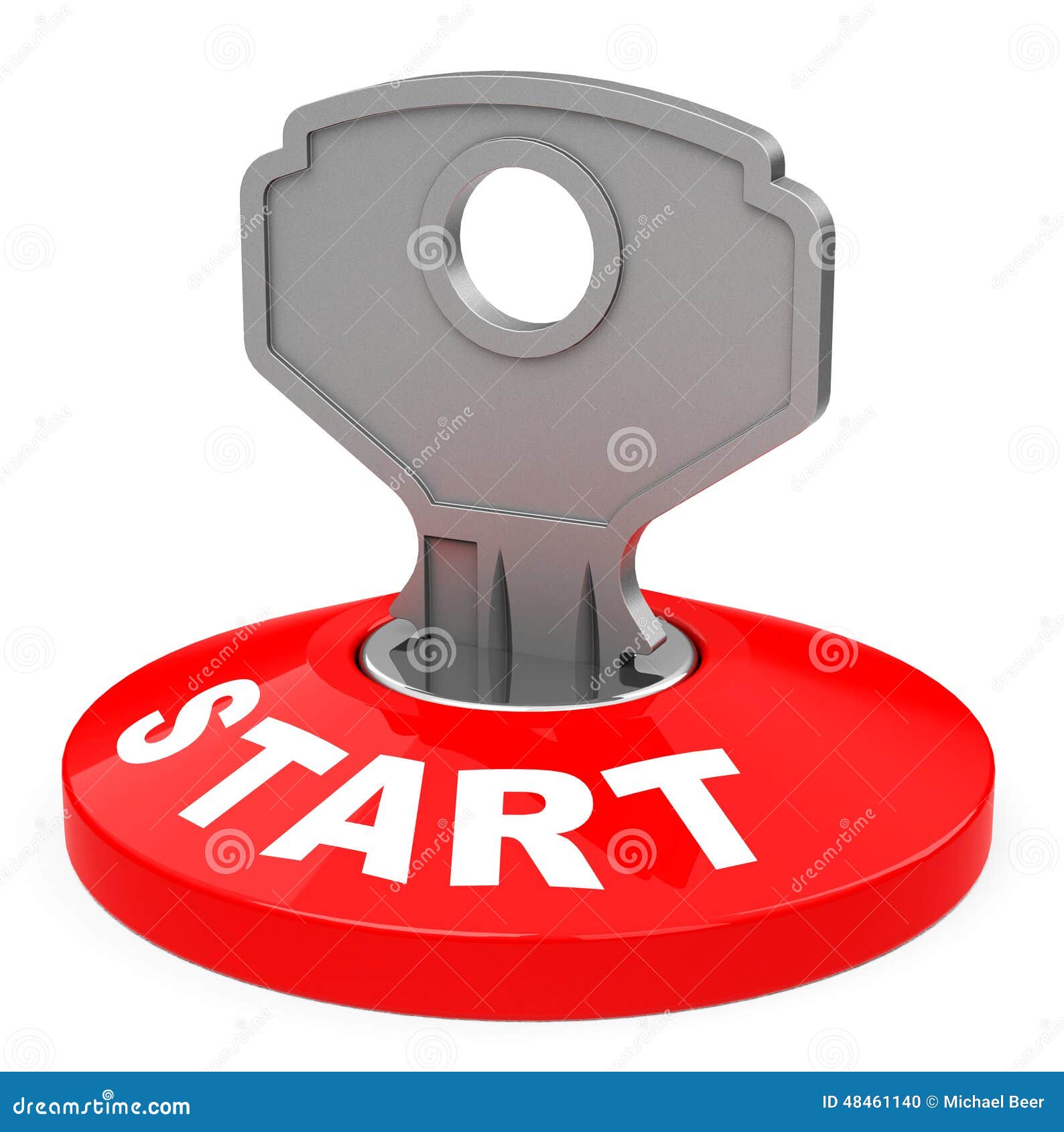 The start key stock illustration. Illustration of keyhole - 48461140
