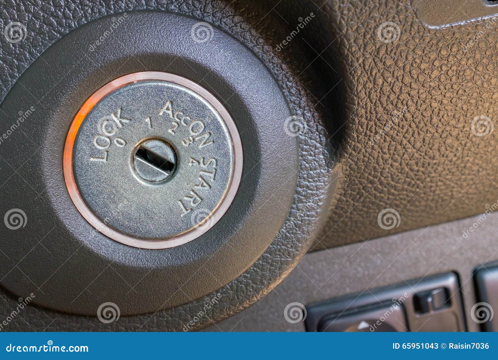 Start Key Engine of the Truck. Stock Image - Image of security, start ...