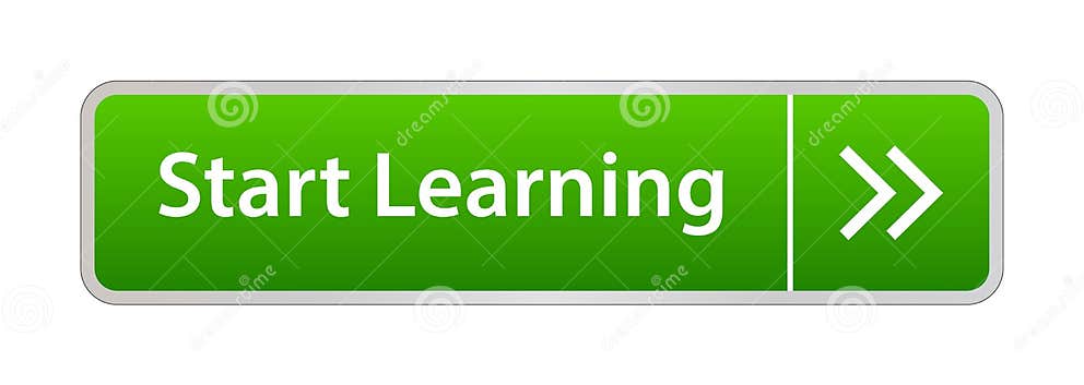 Start learning button stock vector. Illustration of global - 178505436
