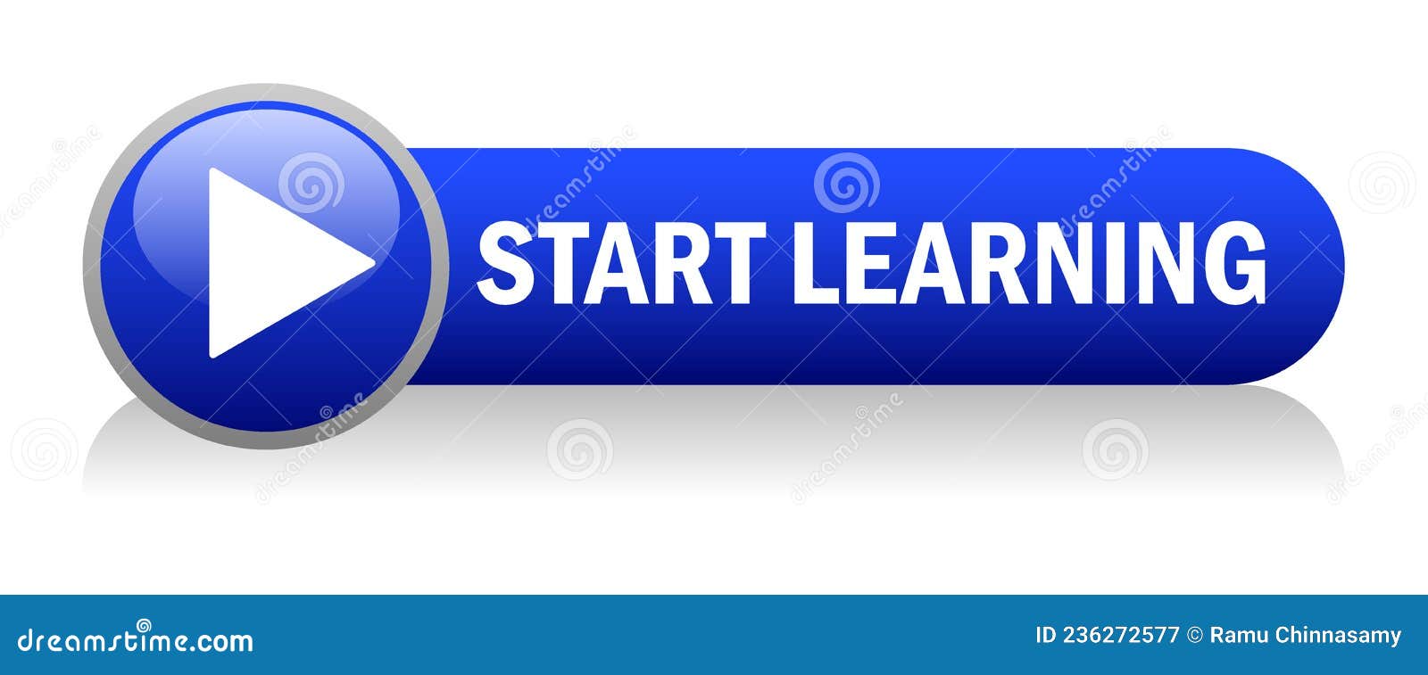 Start Learning Web Button Transparent Stock Illustration - Illustration ...