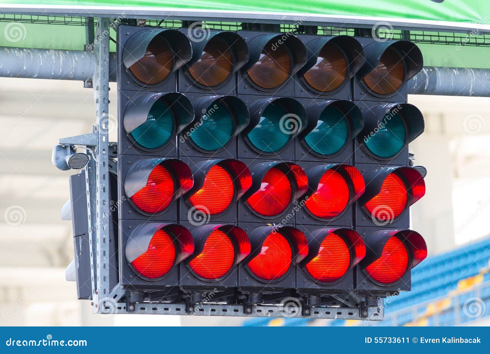 Start Lights stock image. Image of lights, track, circuit - 55733611