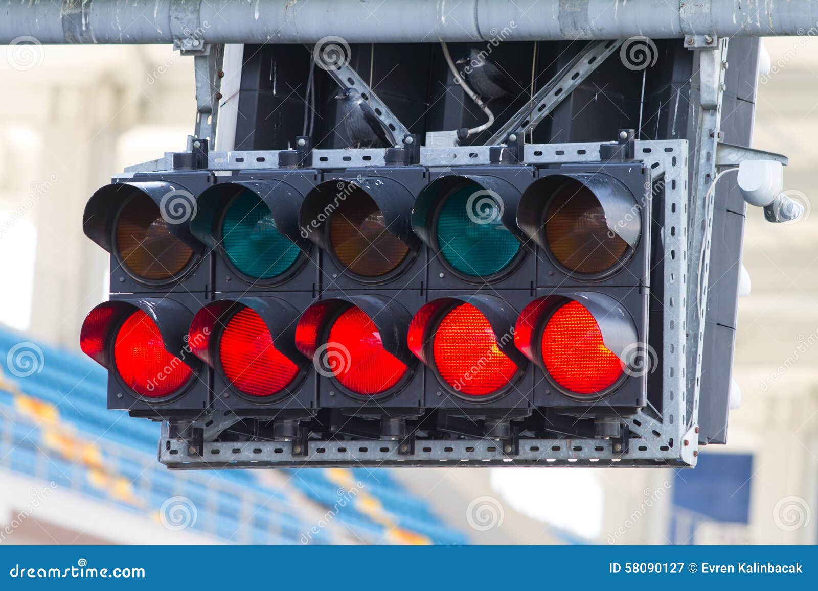 Start Lights stock image. Image of green, turkey, formula1 - 58090127