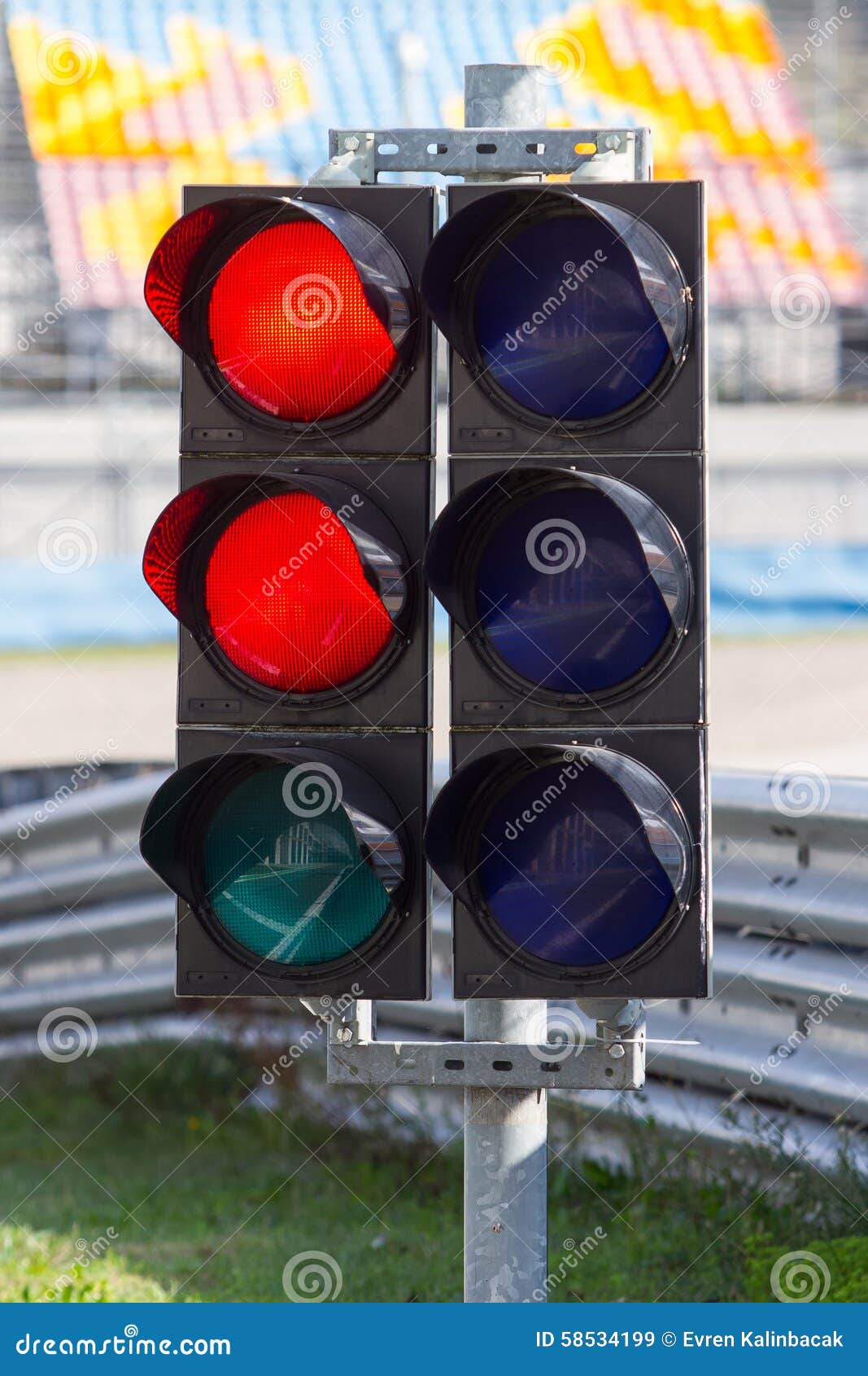 Start Lights stock image. Image of finish, istanbul, circuit - 58534199