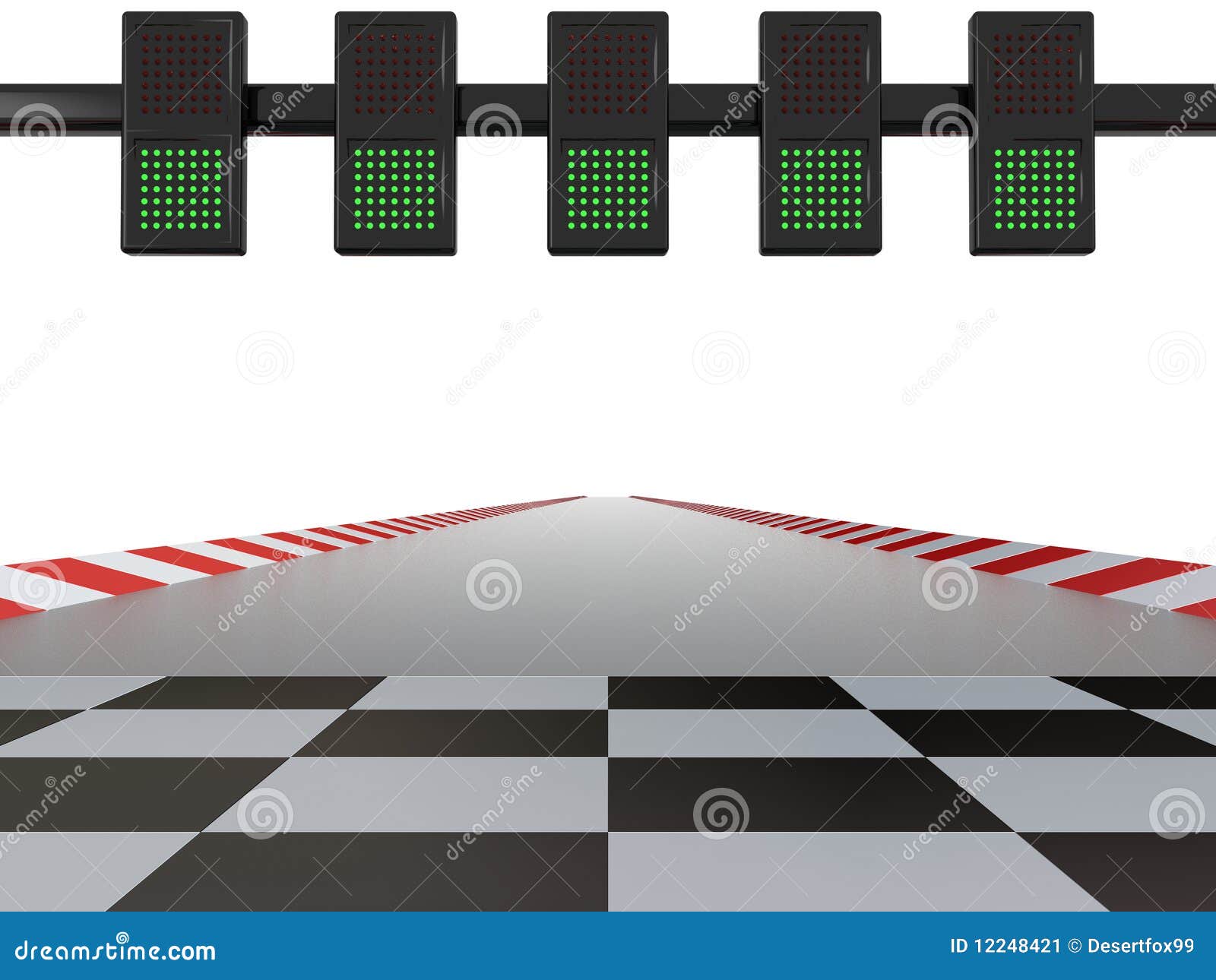 Start line stock illustration. Illustration of road, green - 12248421
