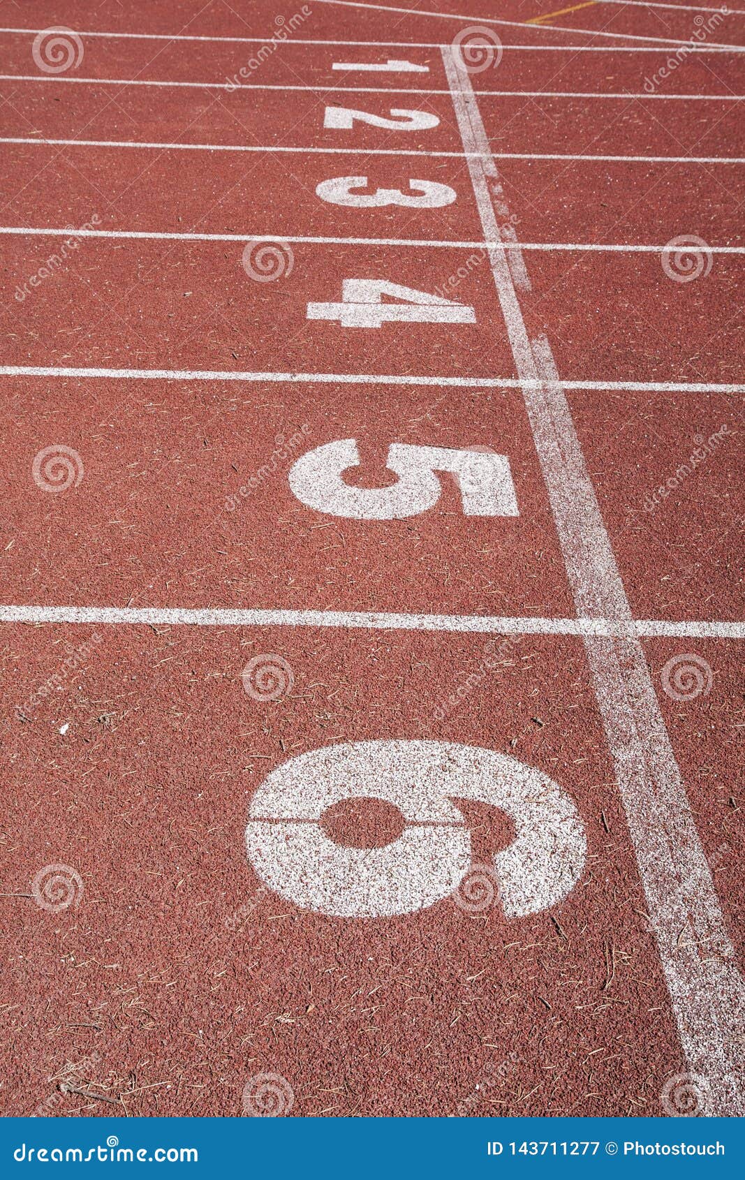 Start Line for Athlethics with Numbers on it Stock Image - Image of ...