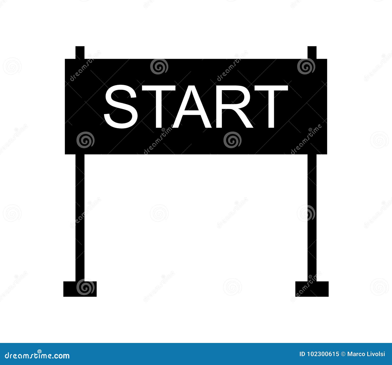 Start line icon stock illustration. Illustration of design - 102300615